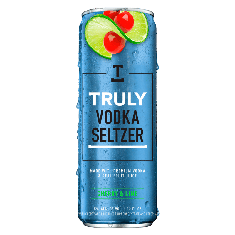 Truly Vodka Seltzer Cherry and Lime Single 12oz Can 5% ABV : Alcohol ...